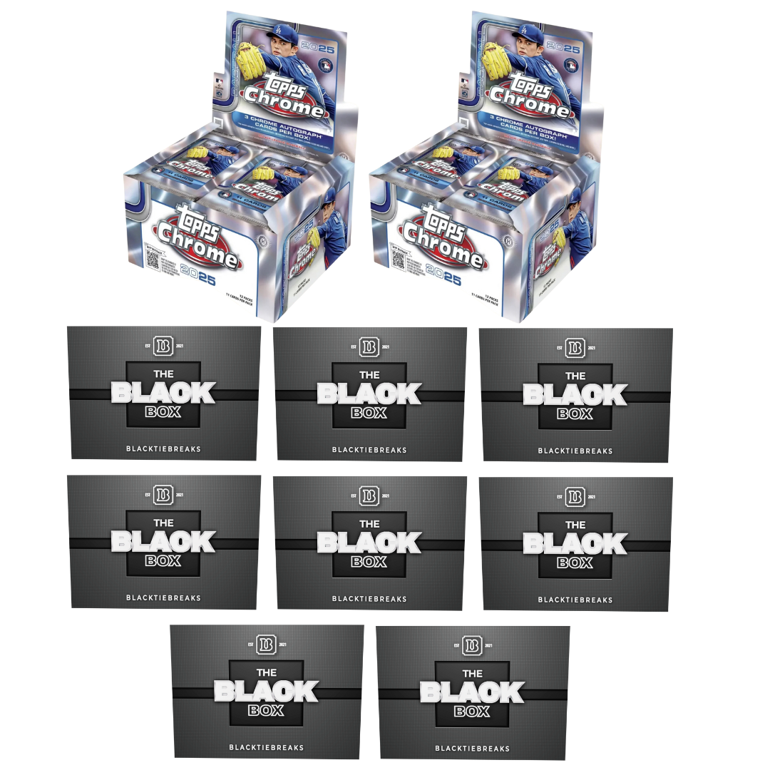 #MLB597 | PYT | 2025 TOPPS CHROME BASEBALL JUMBO (x2) + THE BLACK BOX – BlackTie Breaks