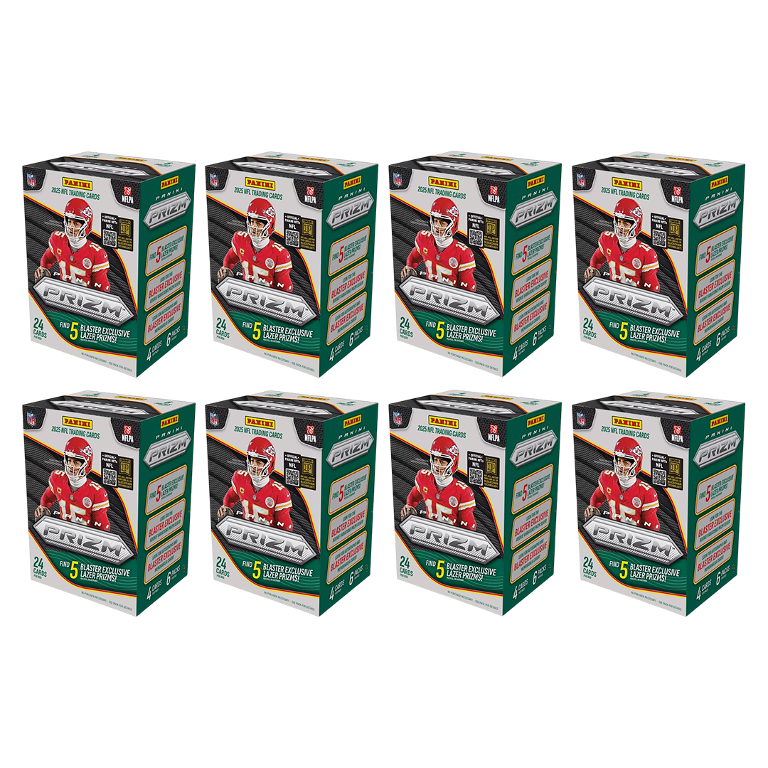 BANGER#543 SUNDAY 2025 Panini Prizm Football Blaster (x8) Pick Your Te ...